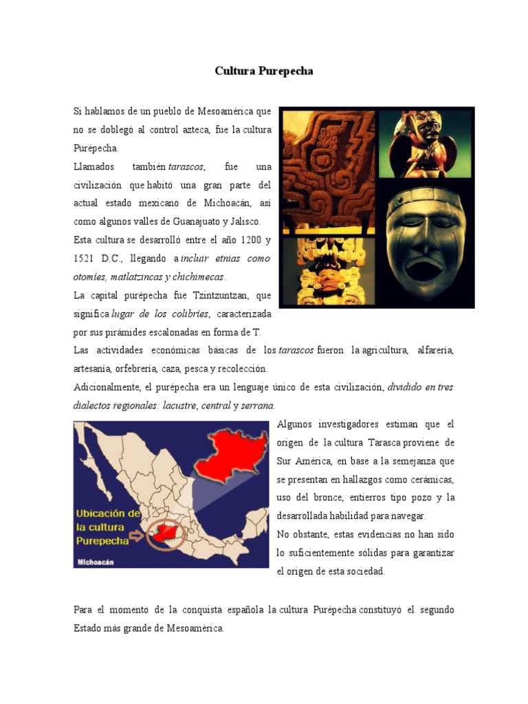 Cultura Purepecha | PDF