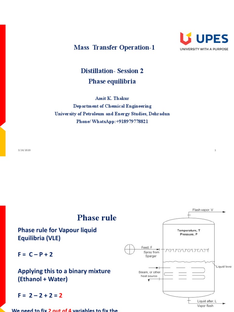 Mass Transfer Operation-1 | PDF | Applied And Interdisciplinary Physics | Continuum Mechanics