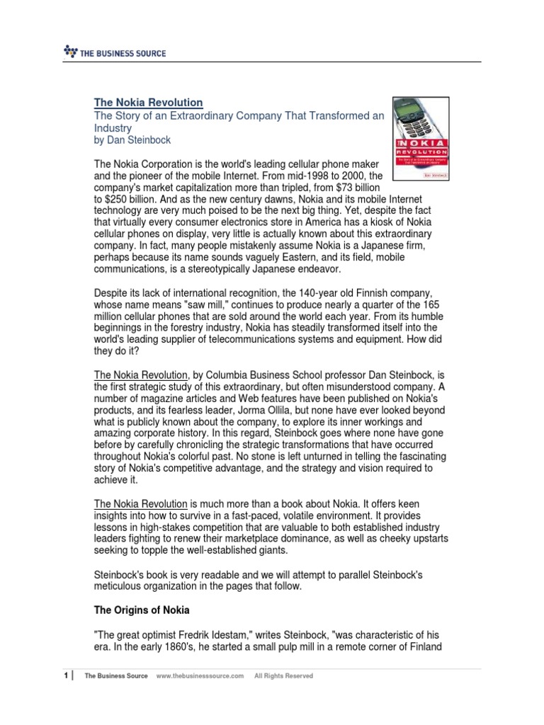 The Nokia Revolution: The Story of An Extraordinary Company That ...