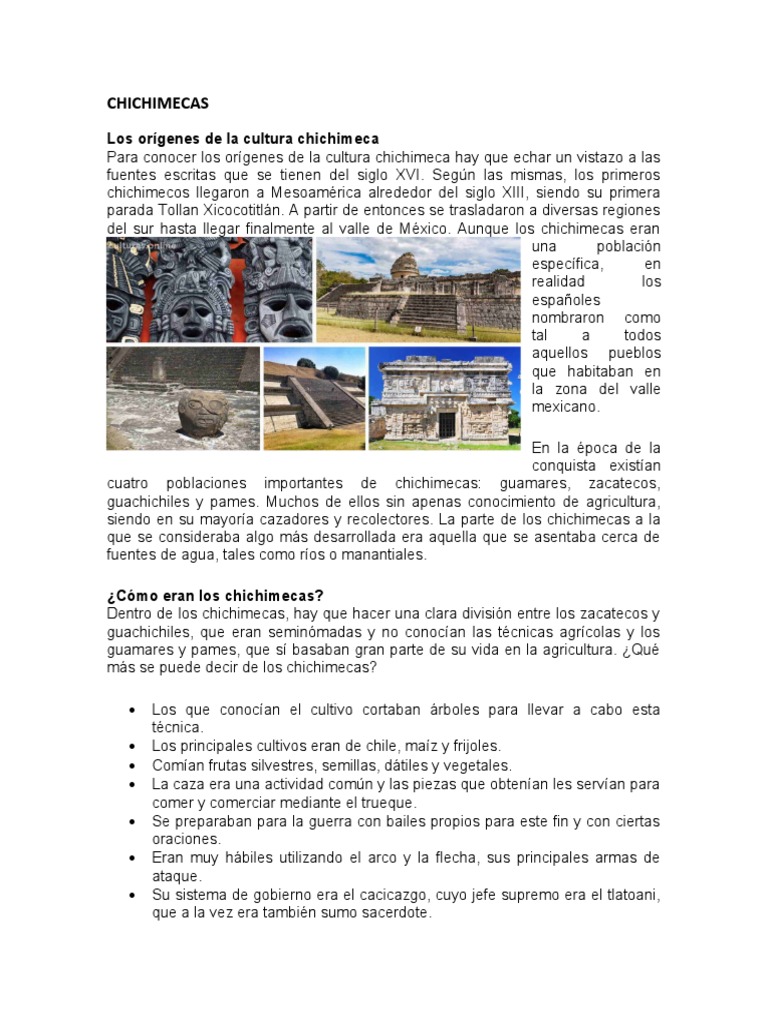 CHICHIMECAS | PDF | Cultura (general)
