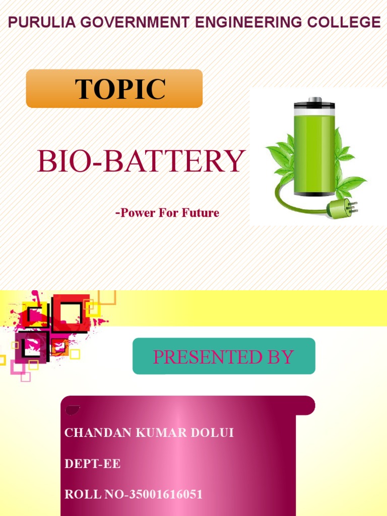 Bio Battery | PDF | Wellness | Science & Mathematics