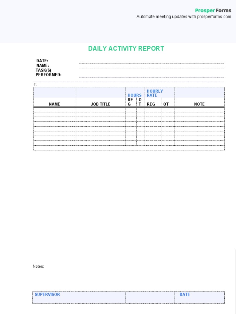 Daily Activity Report Automation Guide | PDF