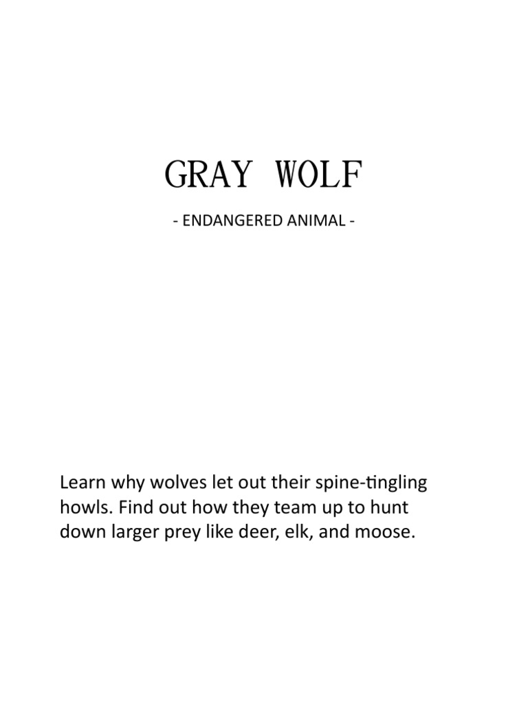 Share GRAY WOLF-WPS Office | PDF