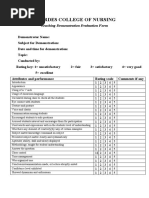Microteaching Evaluation Form 1 | PDF