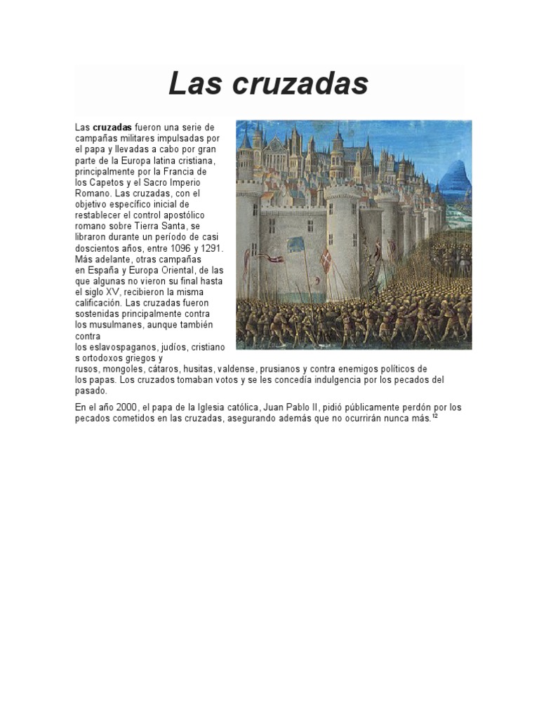 Las Cruzadas | PDF | Cruzadas | Edades medias