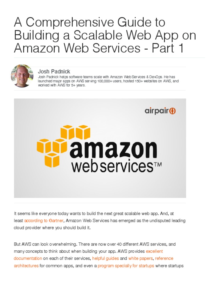 A Comprehensive Guide To Building A Scalable Web App On Amazon Web Services - Part 1 PDF ...
