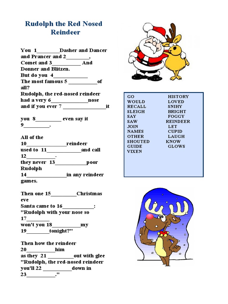 Rudolph The Red Nosed Reindeer | PDF | Foreign Language Studies