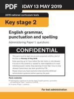 Ks2 English 2025 Grammar Punctuation Spelling Marking Scheme | PDF ...
