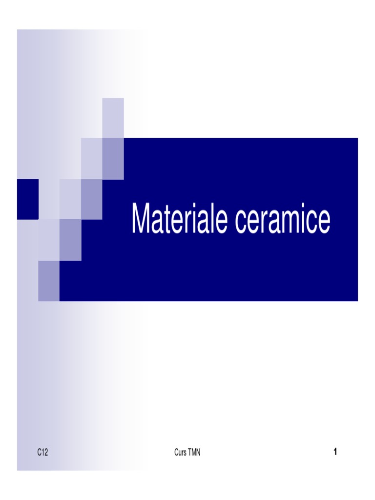 Materiale Ceramice PDF | PDF