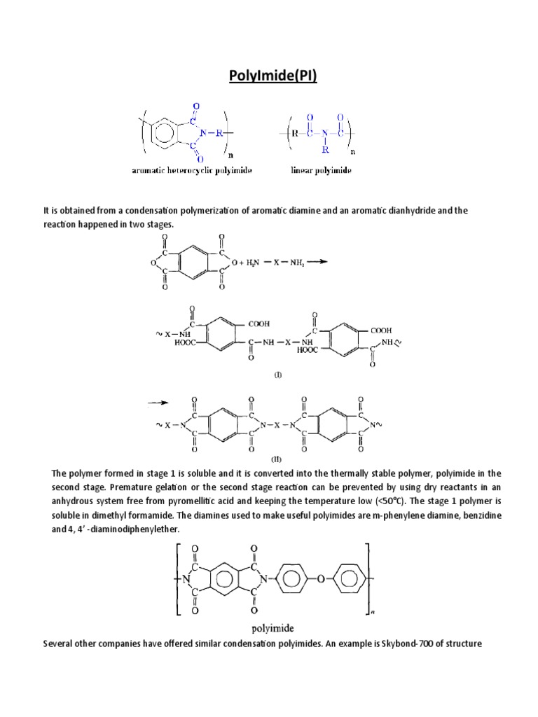 Polyimide (Pi) | PDF | Polymers | Materials Science