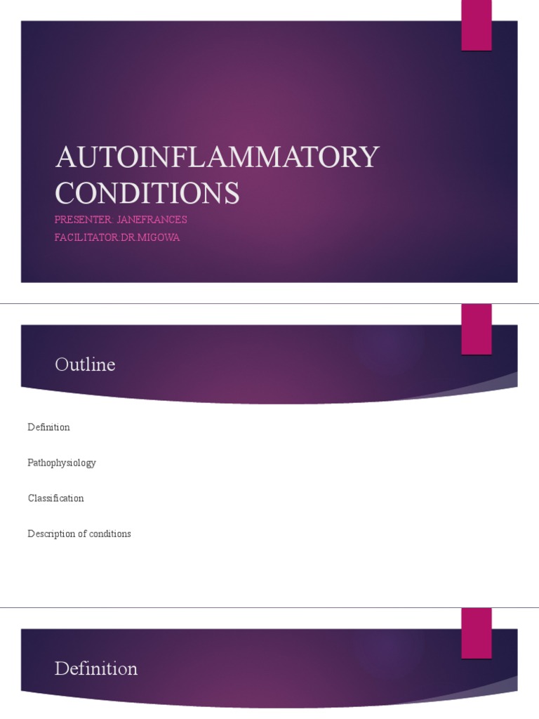 Autoinflammatory Conditions | PDF | Crohn's Disease | Clinical Medicine