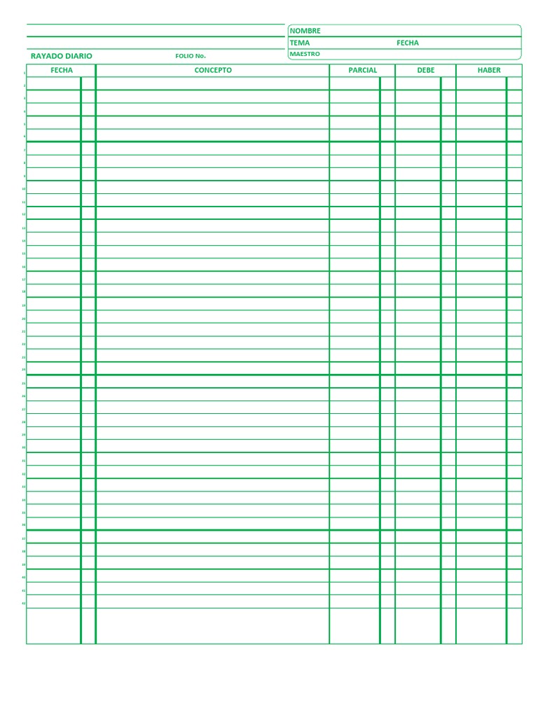 Rayado de Diario PDF | PDF