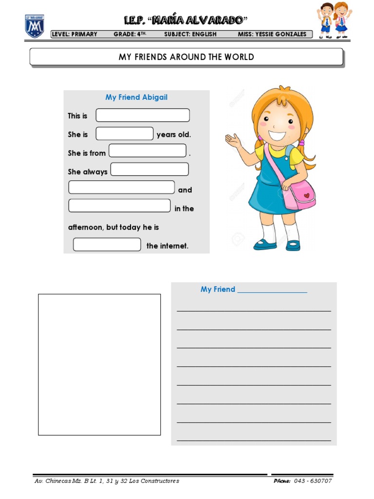 4th Grade English Activities | PDF