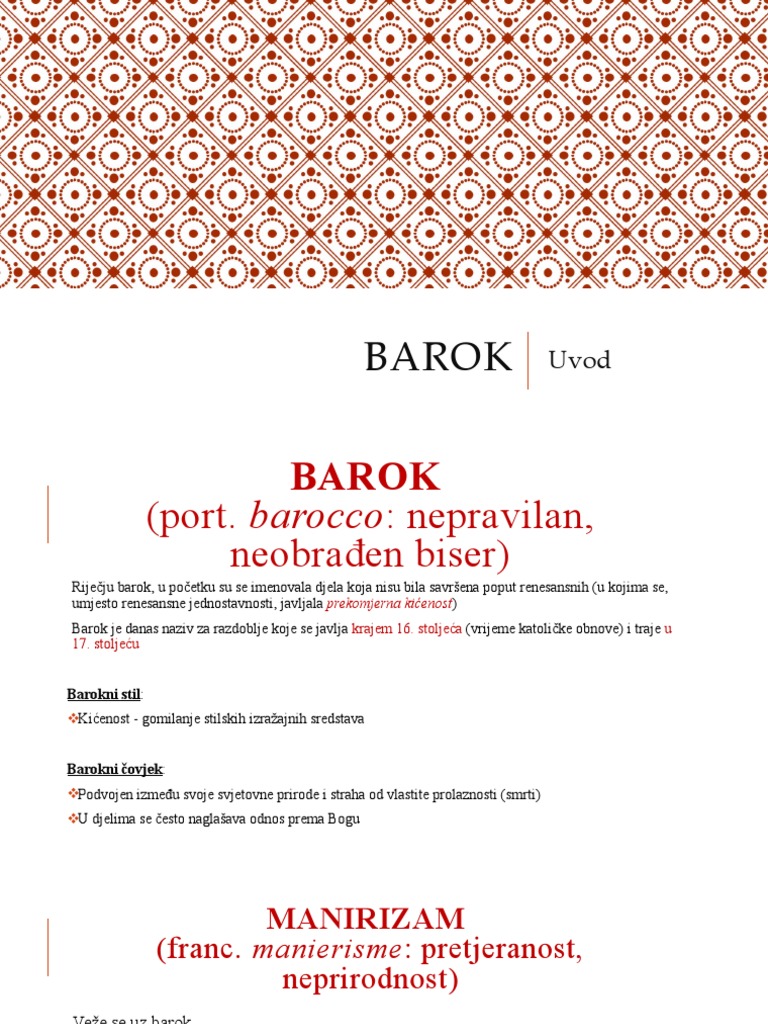 Barok Uvod | PDF