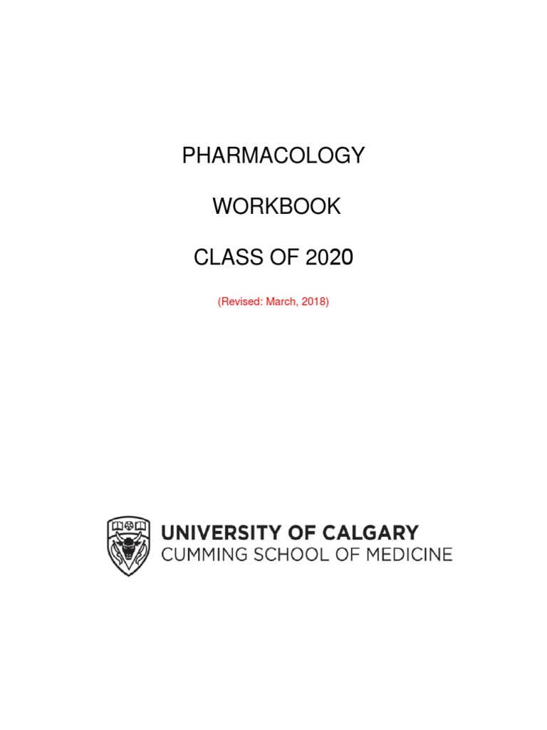 Pharmacology Workbook-Class of 2020 | PDF | Opioid | Nonsteroidal Anti ...