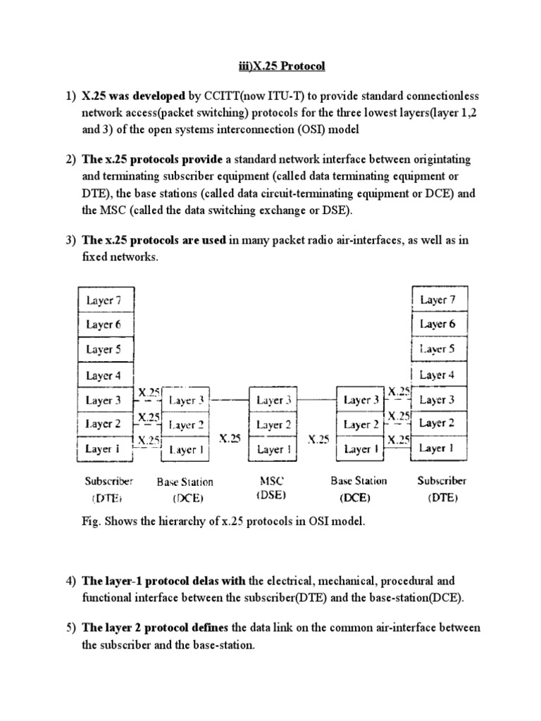 X.25 Protocol | PDF