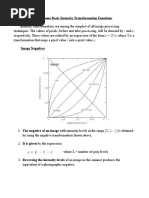 Piecewise-Linear Transformation Functions: Contrast Stretching | PDF | Function (Mathematics) | Bit