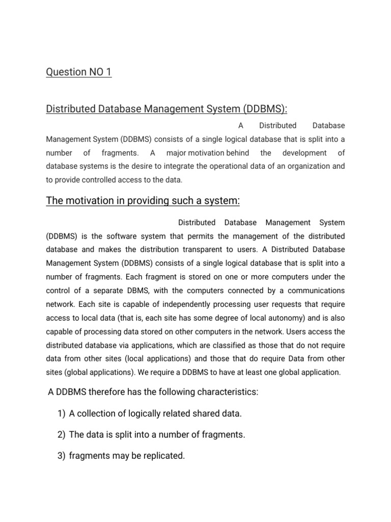 Distributed Database Management | PDF | Business