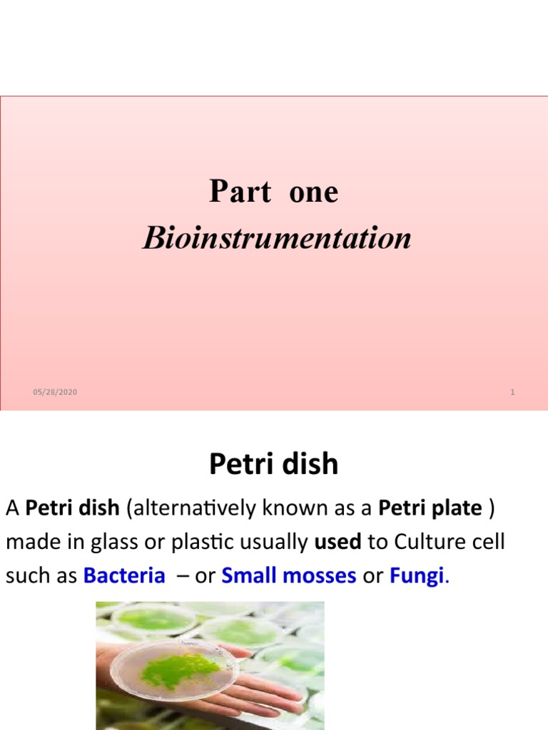 Part One Part One: Bioinstrumentation Bioinstrumentation | PDF ...