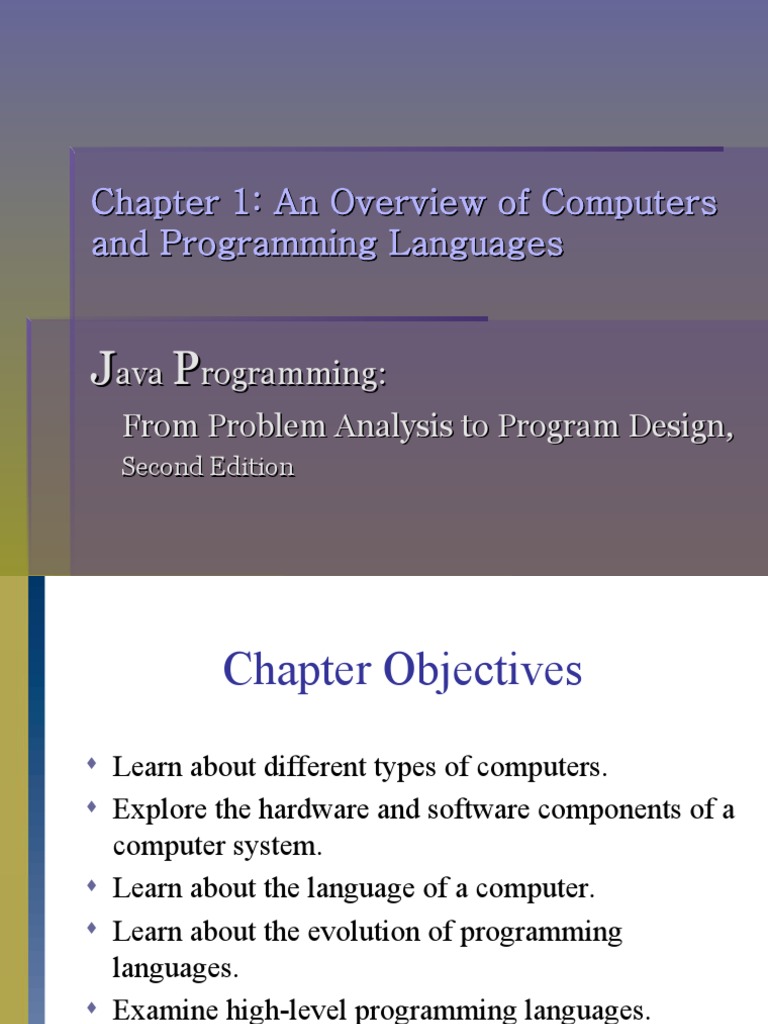 Chapter 1 An Overview Of Computers And Programming Languages Pdf Computer Program Programming