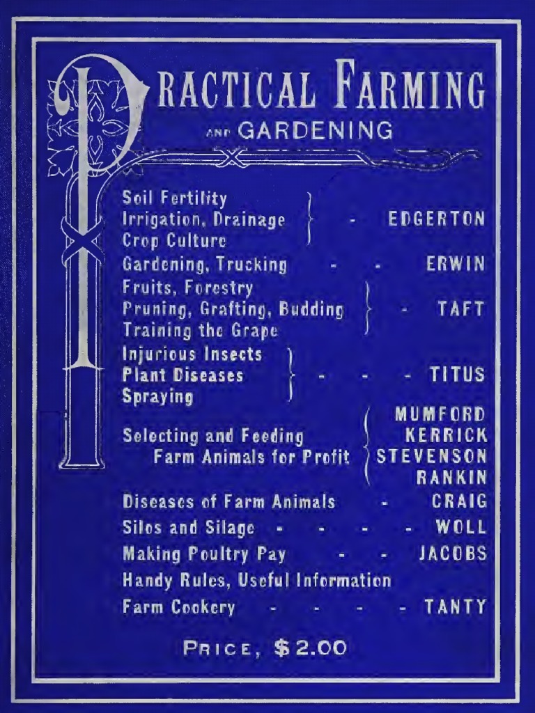 Practical Farming and Gardening PDF | PDF | Plough | Fertilizer
