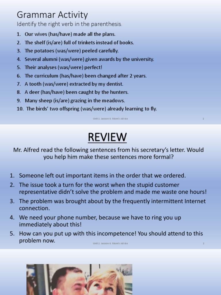 UNIT I Lesson6 | PDF