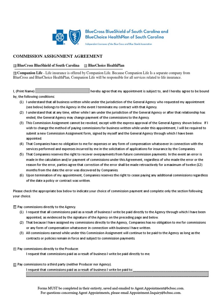 Commission Assignment Agreement | PDF | Signature | Business Law