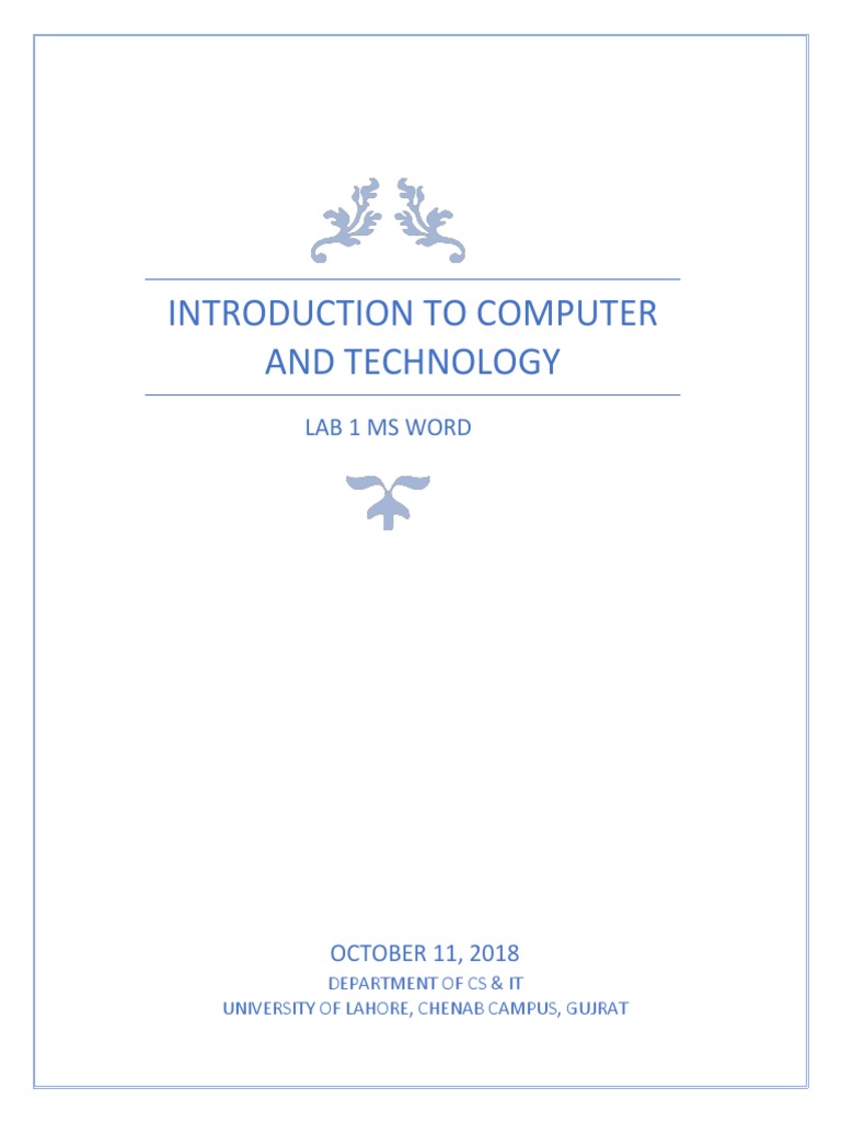 Introduction to MS Word Lab 1 | PDF | Icon (Computing) | Hyperlink