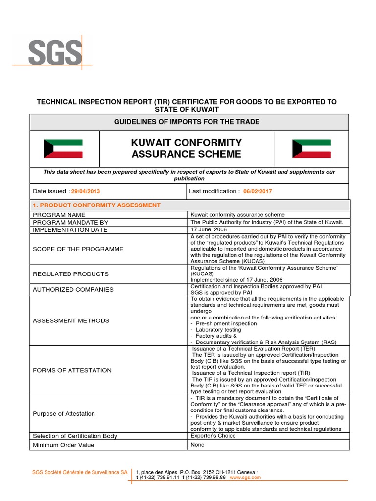 Kuwait Import Compliance Guide | PDF | Home Appliance | Mains Electricity