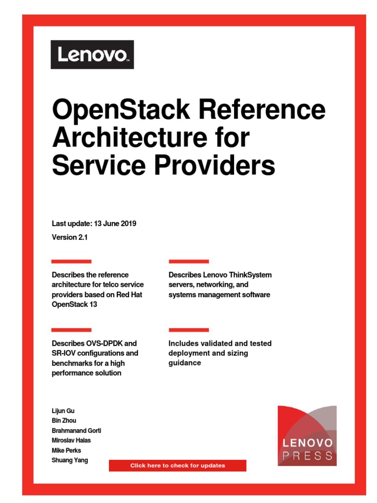 Openstack Reference Architecture PDF | PDF | Open Stack | Computer Cluster