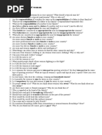 Gender Roles Questions Questionnaire | PDF | Gender Role | Woman