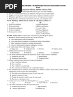 Remedial Geography Questions On Chap 4 5 | PDF | Ethiopia | Africa