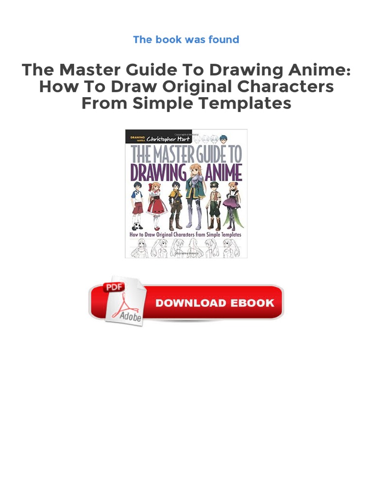 Ebook The Master Guide To Drawing Anime How To Draw Original Characters ...