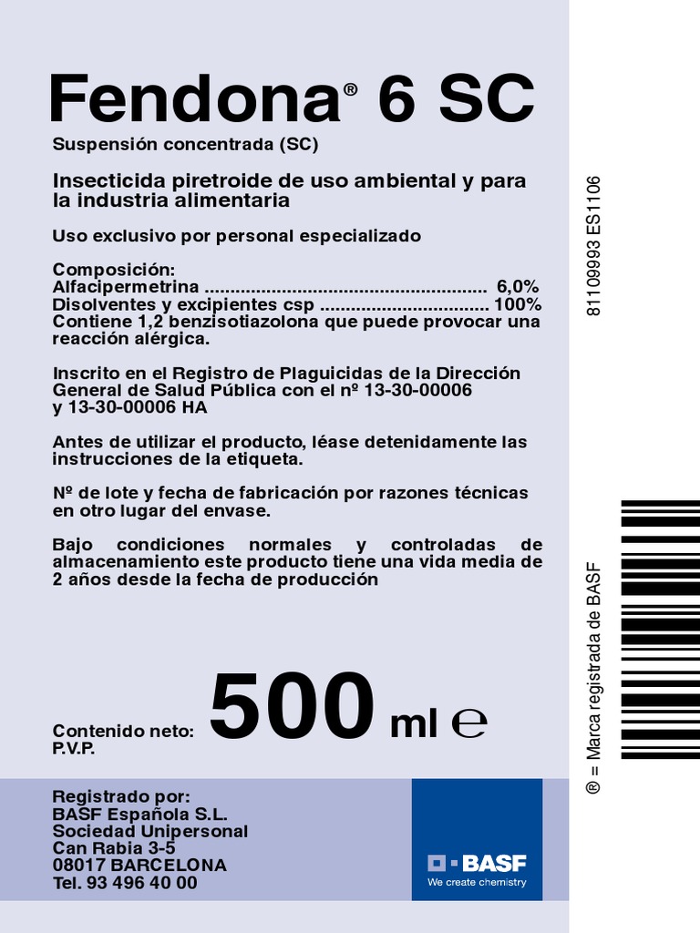 Fendona 6 SC 500ml | PDF