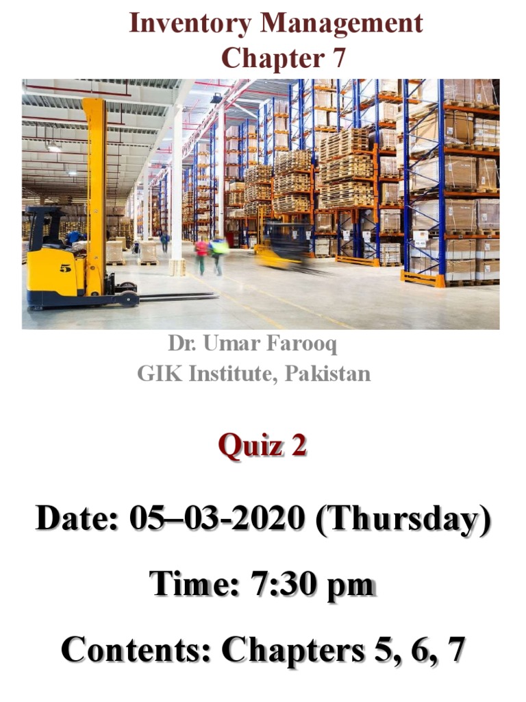 Inventory Management | PDF | Radio Frequency Identification | Inventory