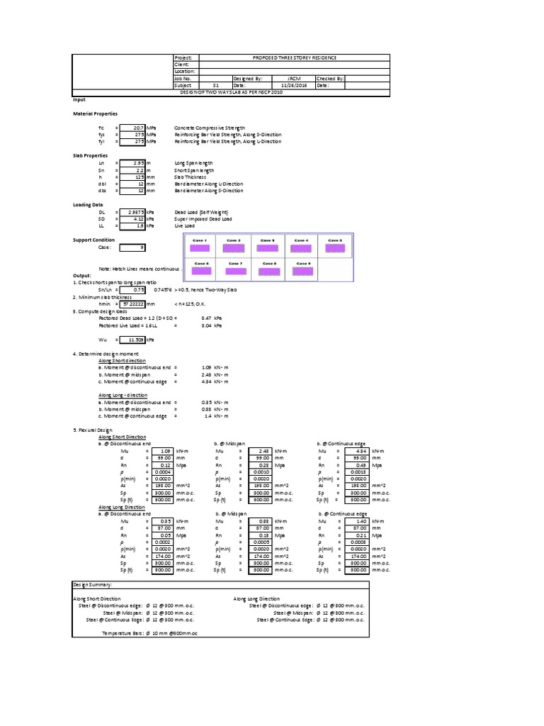 Structural Analysis Template | PDF | Structural Load | Mechanical ...
