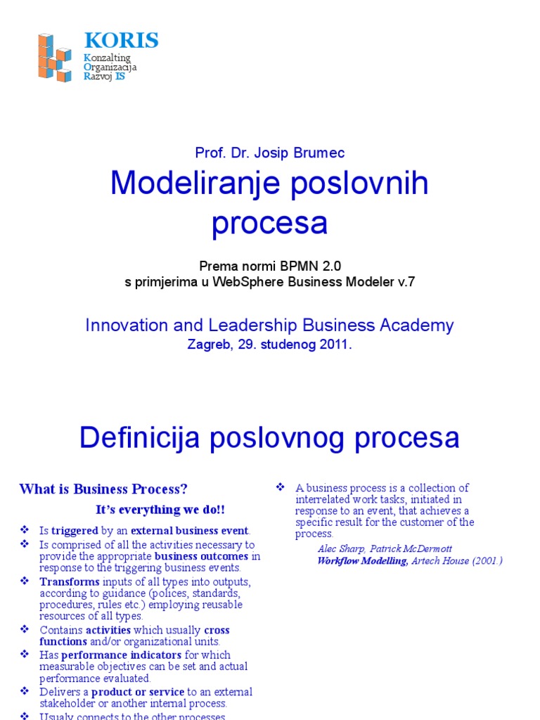 Dokumen - Tips - Modeliranje Poslovnih Procesa Uvod U BPMN | PDF