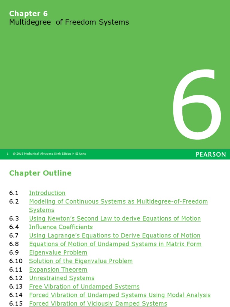 Chapter 5 Introduction To Multiple Degree of Freedom PDF | PDF | Eigenvalues And Eigenvectors ...