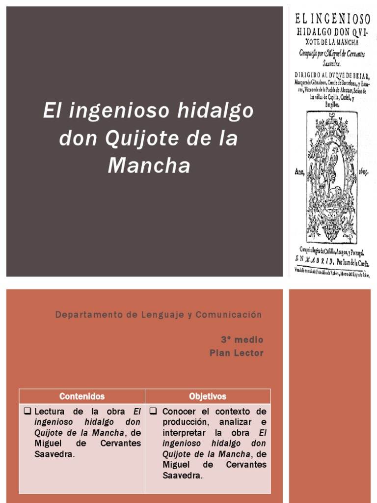 Don Quijote de La Mancha | PDF | Don Quijote | Miguel De Cervantes