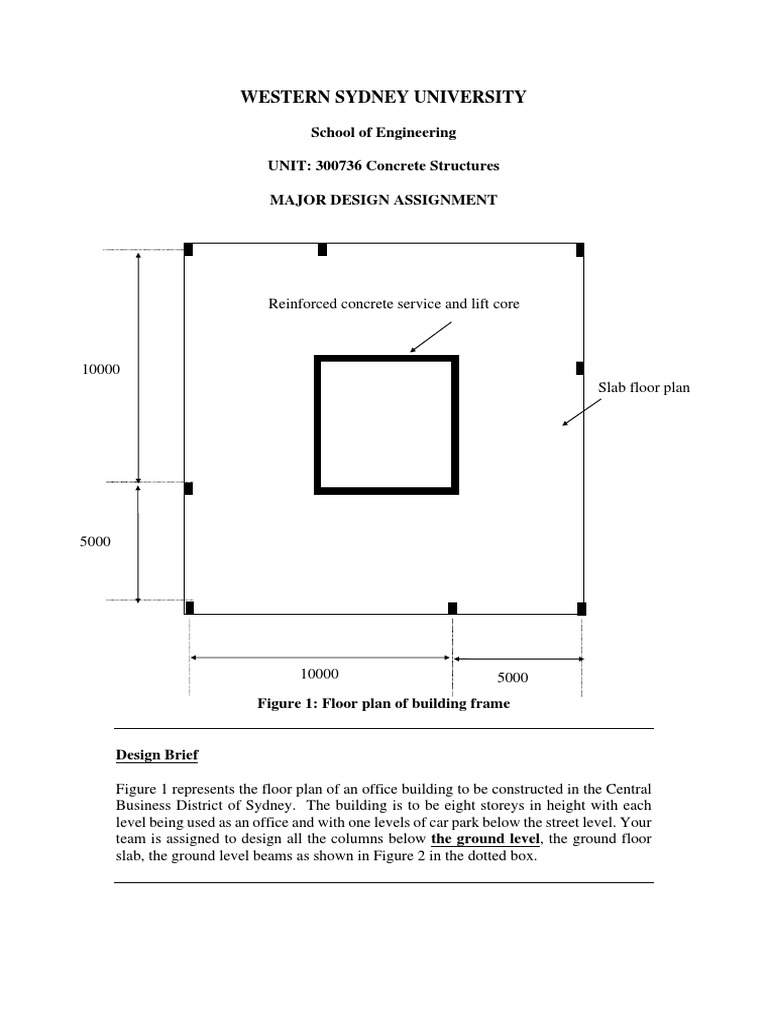 Major Design Assignment (2020) | PDF | Beam (Structure) | Column
