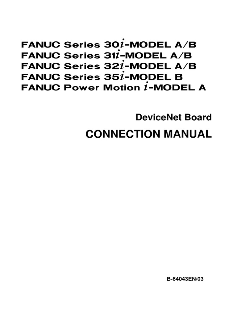Connection Manual | PDF | Parameter (Computer Programming) | Numerical Control