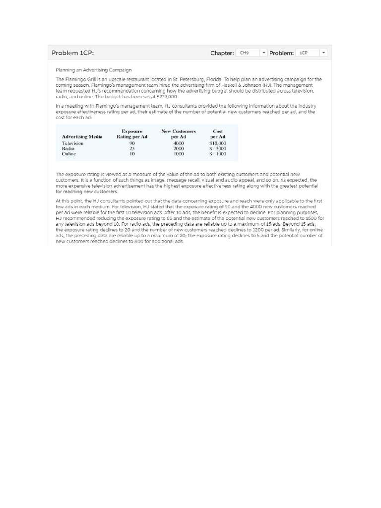 Cp9 Case1 - Advertising | PDF