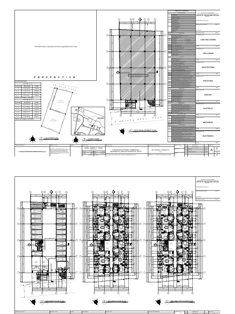 6 Storey Architectural Structural Electrical Ece Plan PDF | PDF ...