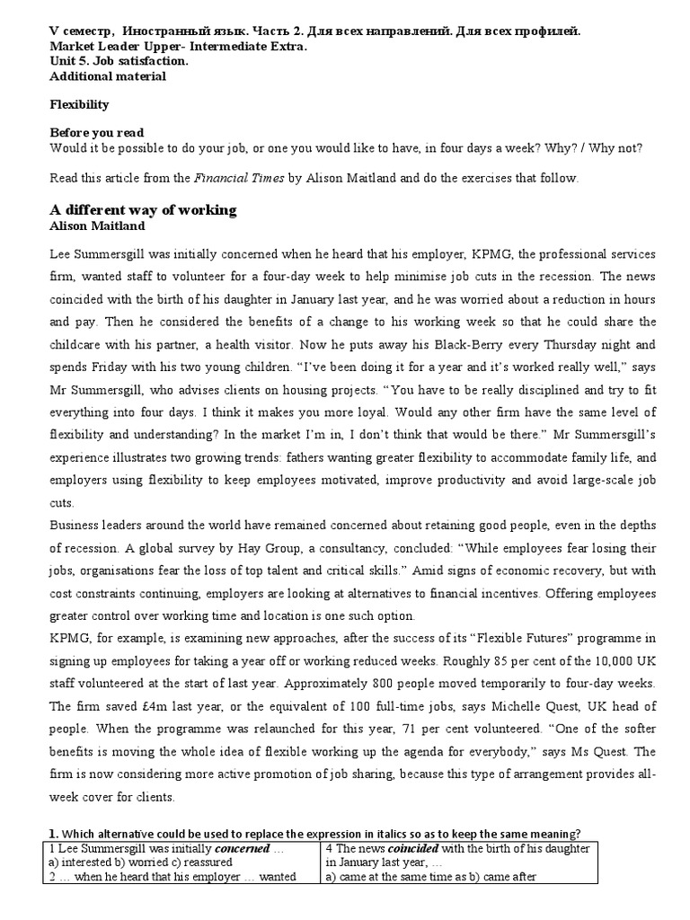 A Different Way of Working | PDF | Employment | Economies