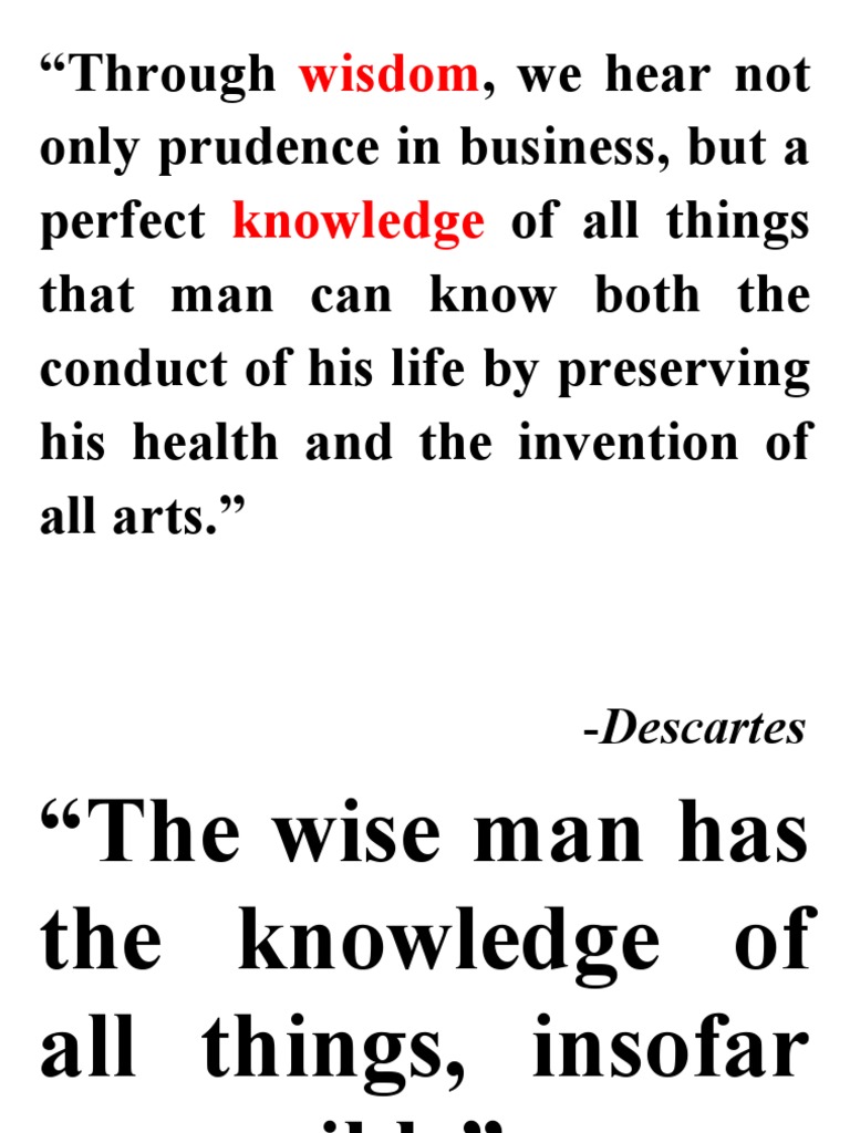 Wisdom | PDF | Philosophy