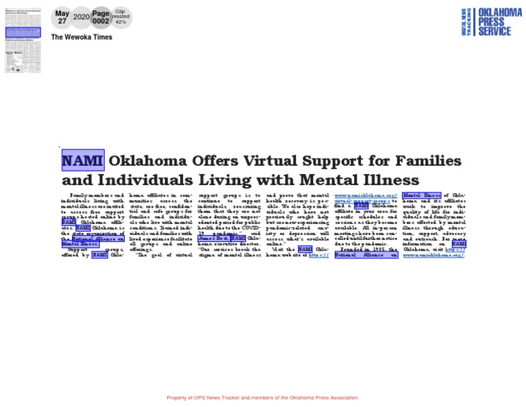 NAMI Oklahoma Offers Virtual Support For Families and Individuals ...