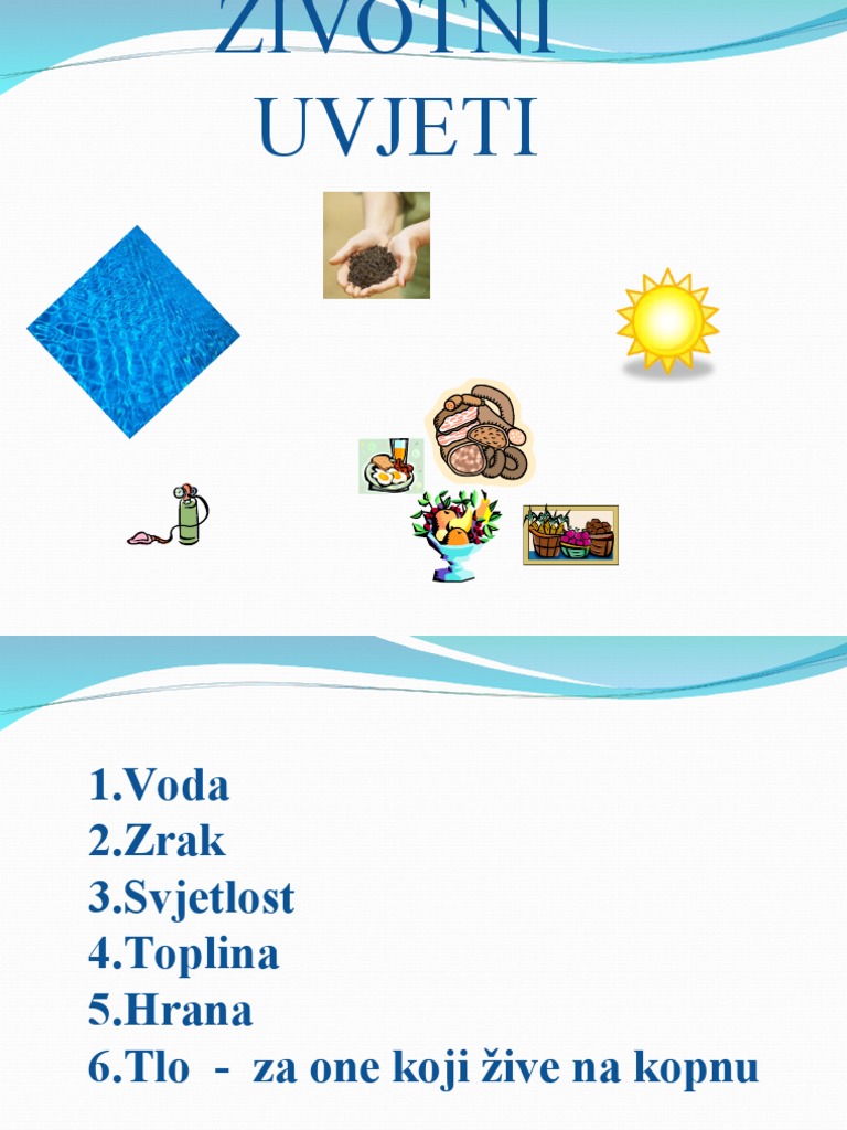 Uslovi Za Zivot | PDF