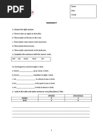 Y4 Module 2 Worksheets Fiera | PDF