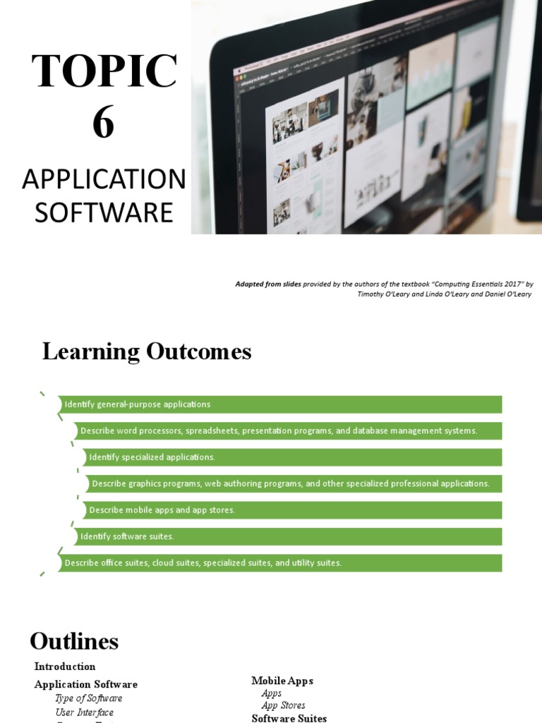 Chapter 6 - Application Software | PDF | Application Software | Mobile App