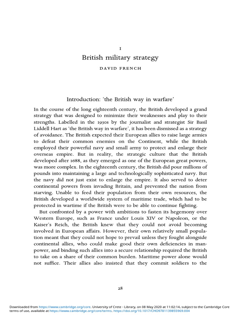 British Military Strategy | PDF | Military Strategy | Nazi Germany